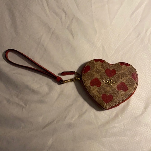 Coach | Bags | Coach Heart Wristlet | Poshmark